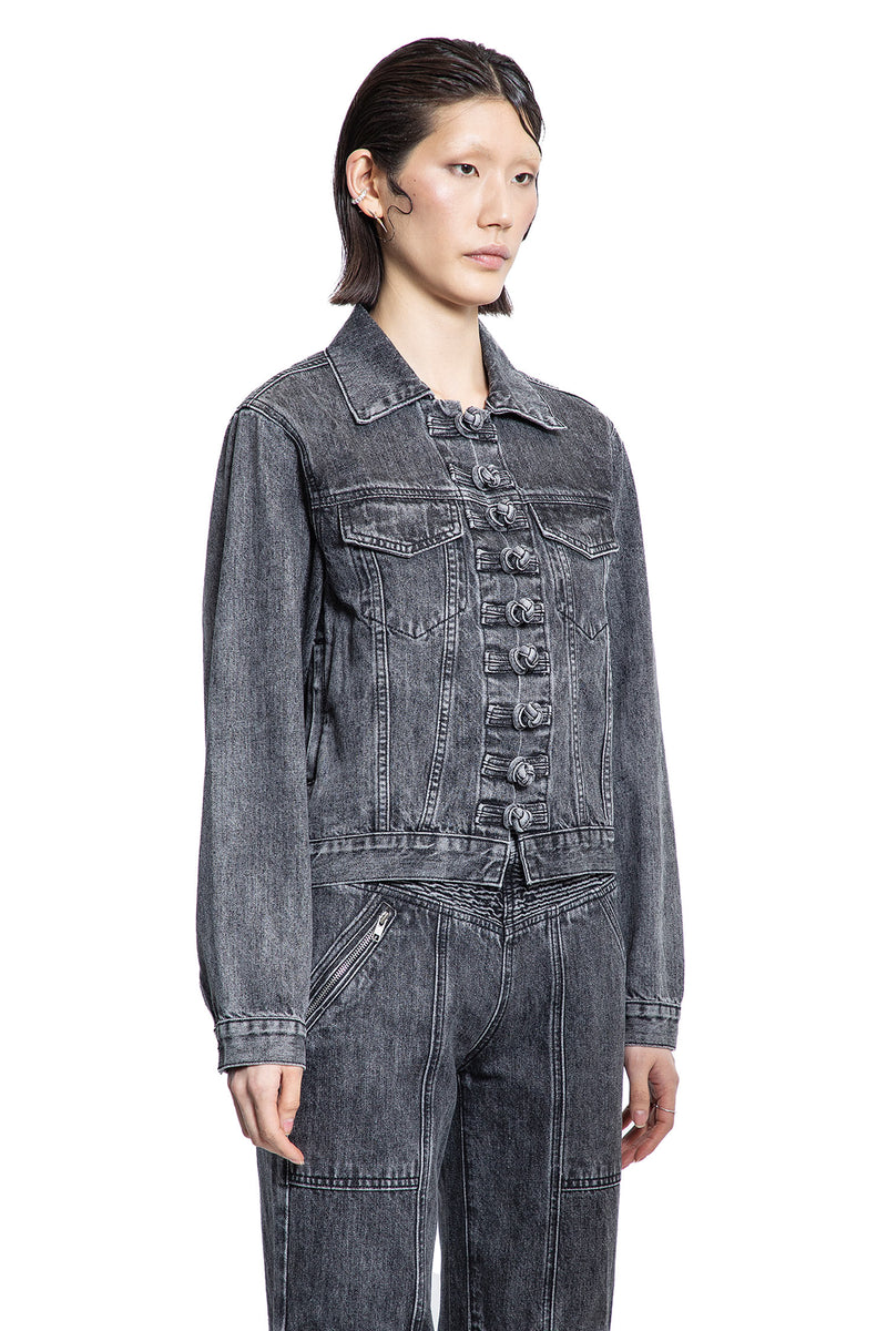 Classic Denim Jacket in Wet Pavement Wash – Lisa Von Tang